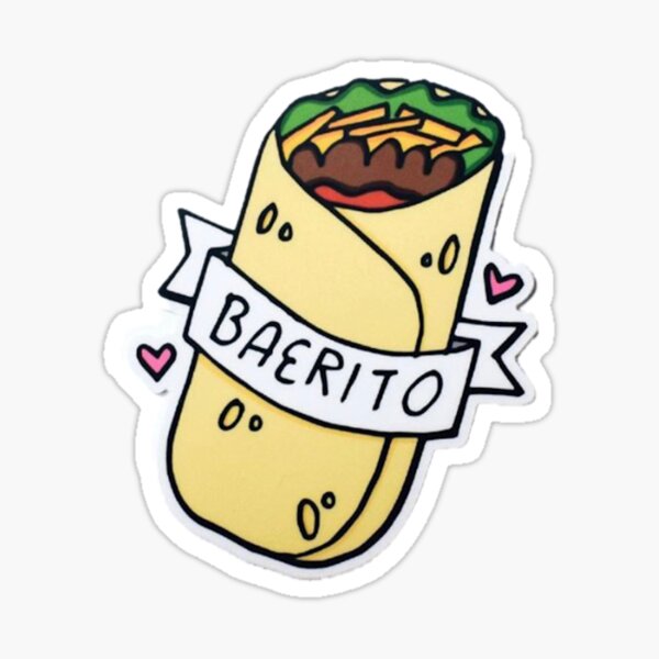 "Burrito" Sticker for Sale by manavamin | Redbubble