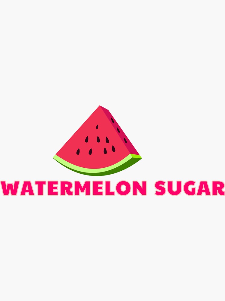 "Watermelon Sugar Harry Styles" Sticker for Sale by annaguos | Redbubble