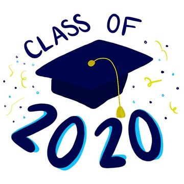"Class of 2020 Sticker" Sticker for Sale by Hollybeals | Redbubble