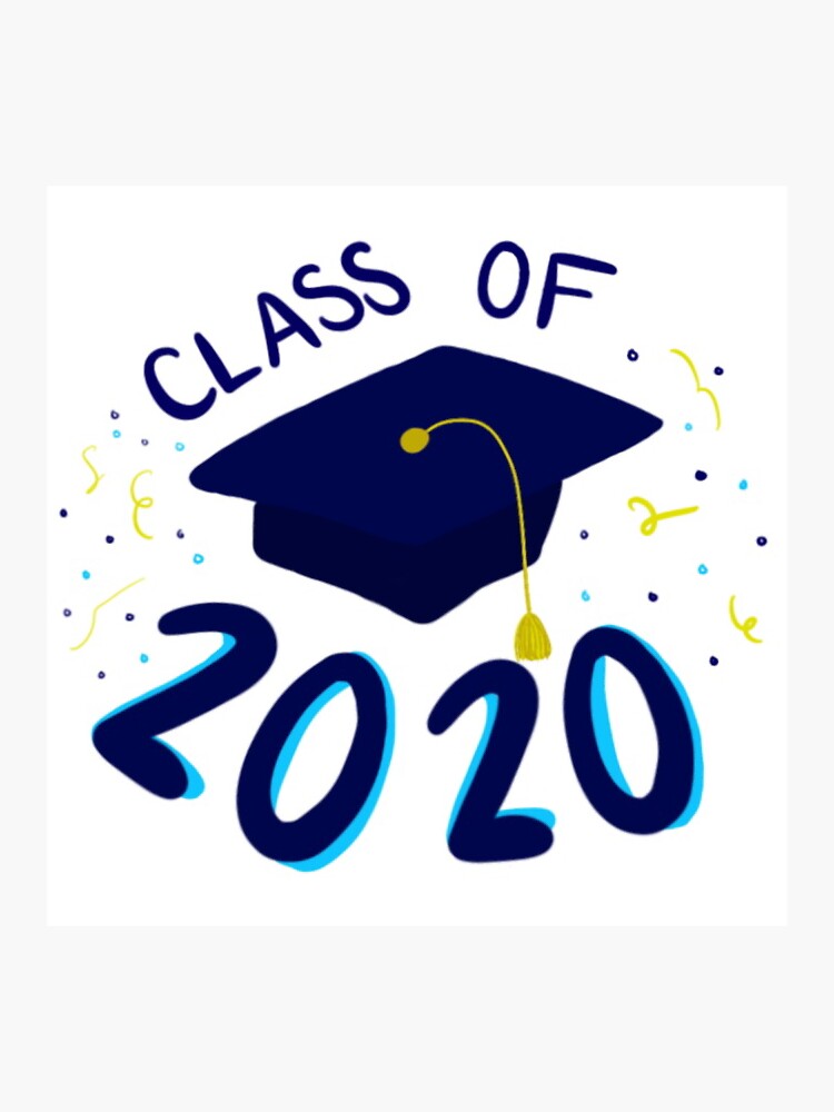 "Class of 2020 Sticker" Sticker for Sale by Hollybeals | Redbubble