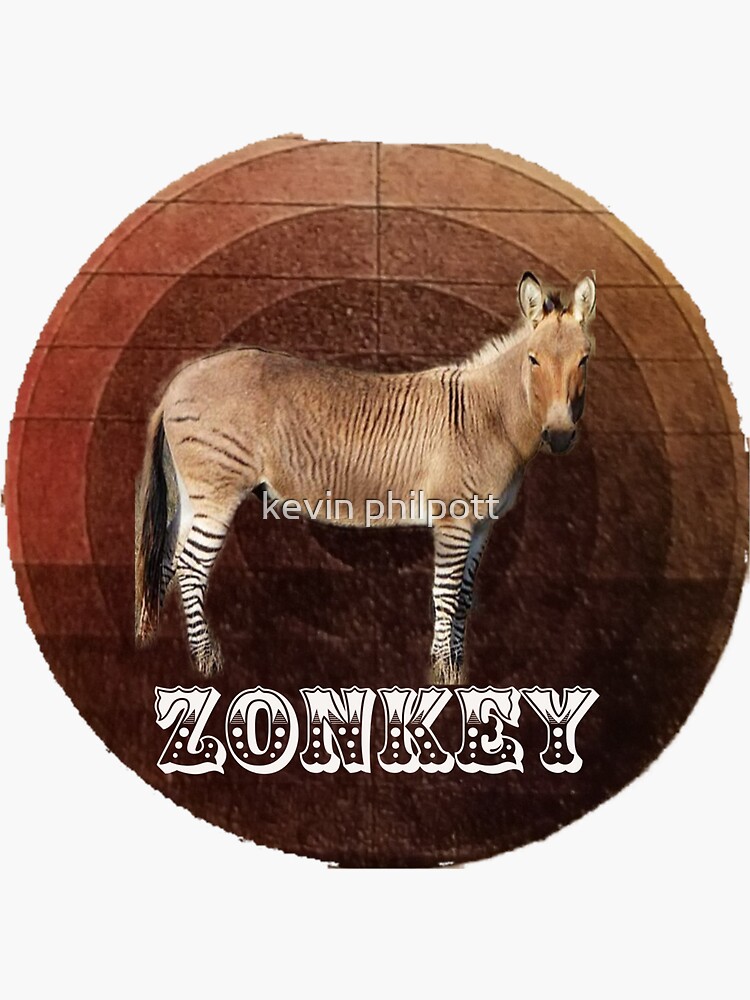 "Zonkey" Sticker for Sale by Kevin philpott | Redbubble