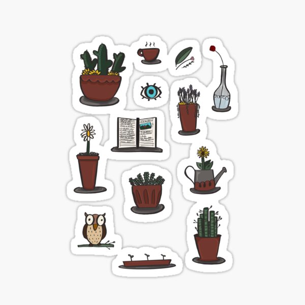 "Ceramic Pack" Sticker by lalalesley | Redbubble