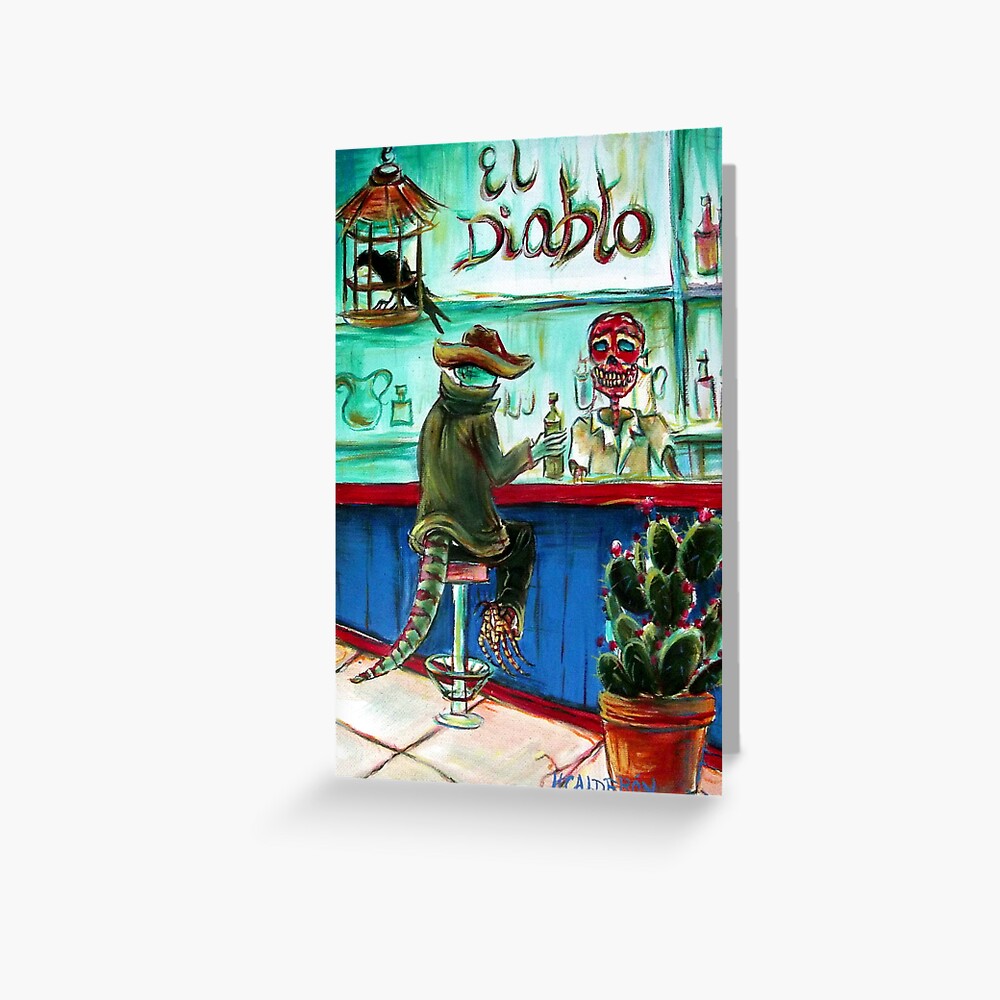 "El Diablo" Greeting Card for Sale by HCalderonArt | Redbubble
