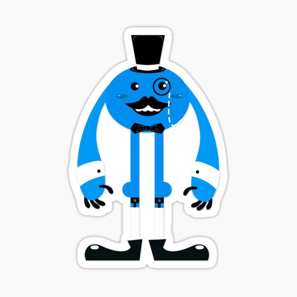 "Fancy Monster" Sticker for Sale by caj-trixie | Redbubble