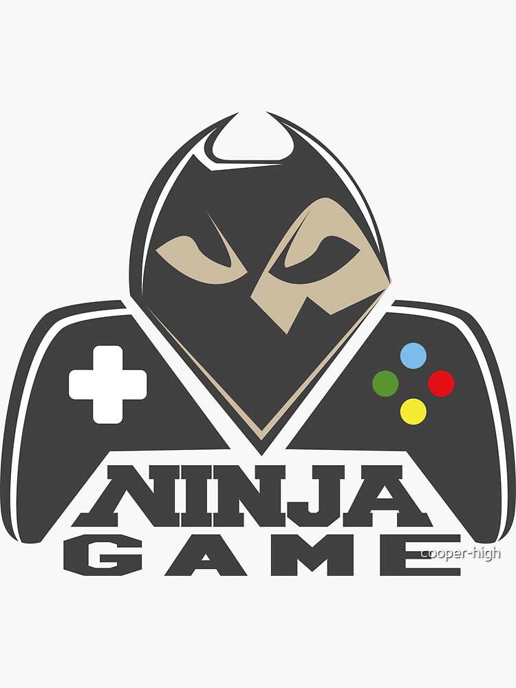 "Ninja Game Retro Old School Gamer console" Sticker by cooper-high ...