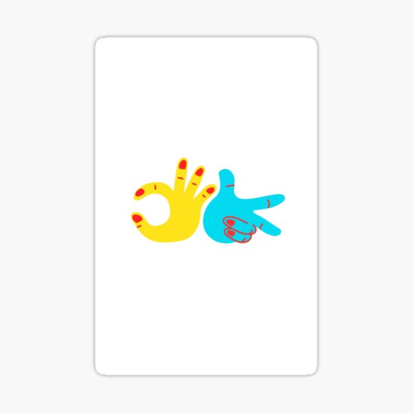 "DOPE HAND SIGNS" Sticker for Sale by priyanka-reddy | Redbubble