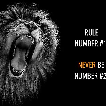 "Rule Number One" Poster for Sale by hiunlimit | Redbubble