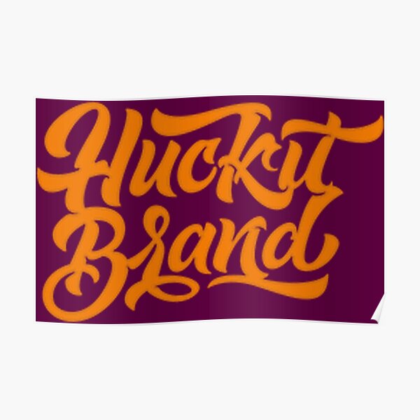 "Huckit Brand title of calligraphy typography lettering text quotes ...