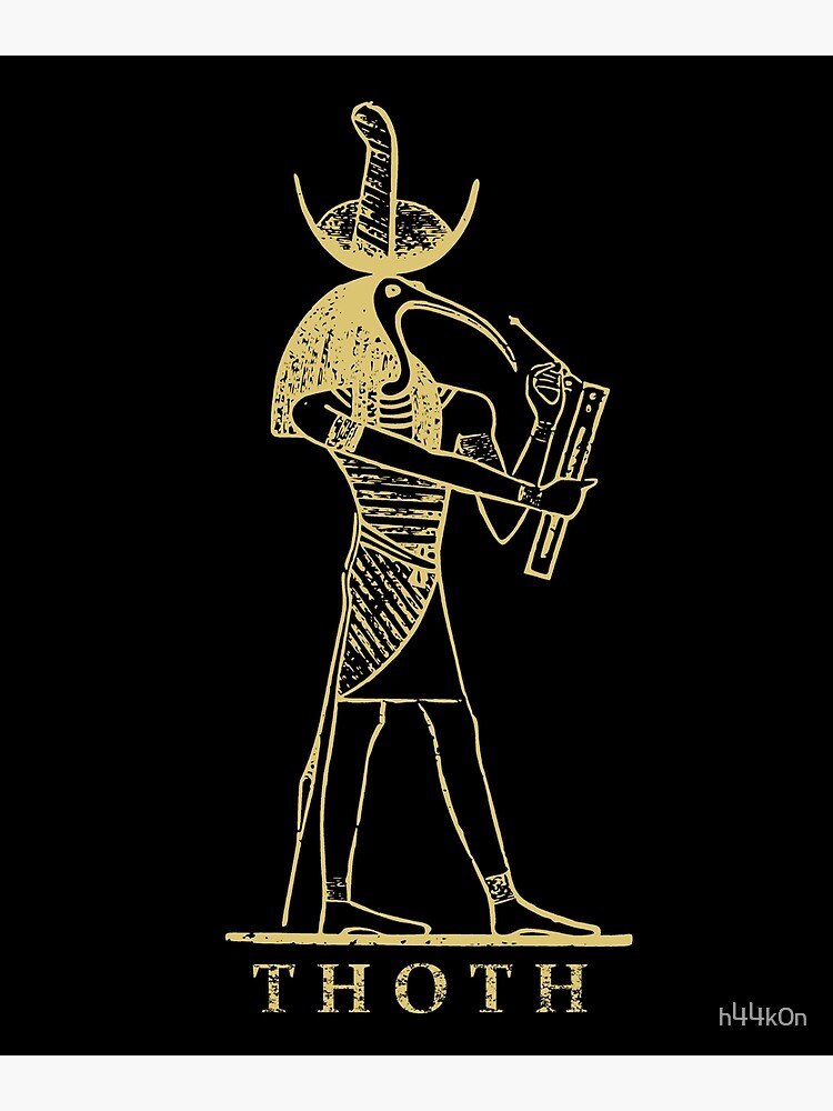 "Thoth God of Magic Ancient Egyptian Mythology " Art Print by h44k0n ...
