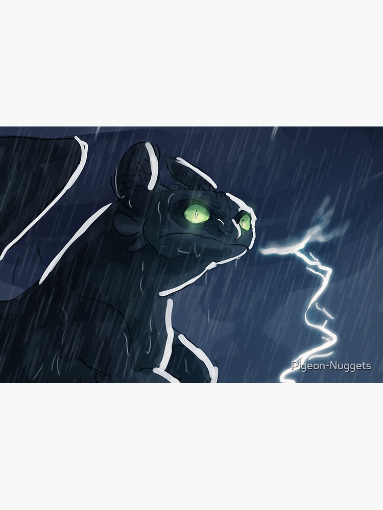 "Night Fury" Sticker by Pigeon-Nuggets | Redbubble