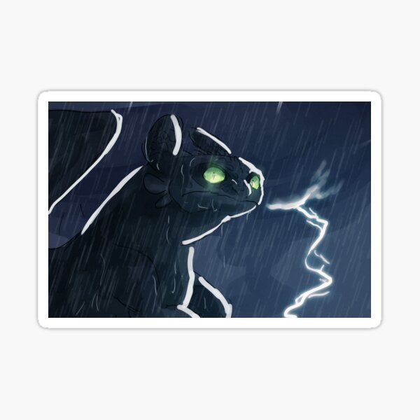 "Night Fury" Sticker by Pigeon-Nuggets | Redbubble