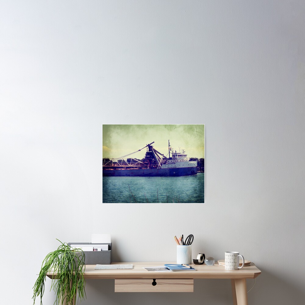 "Great Lakes Freighter" Poster by perkinsdesigns | Redbubble