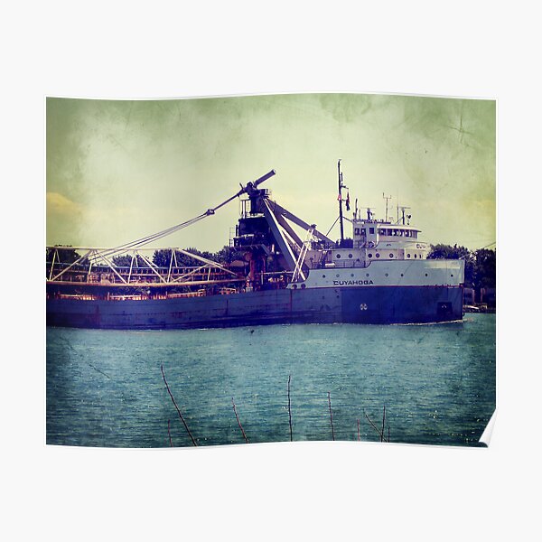 "Great Lakes Freighter" Poster by perkinsdesigns | Redbubble