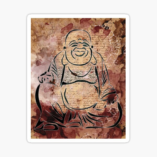 "Abstract color buddha" Sticker for Sale by artdragongift | Redbubble