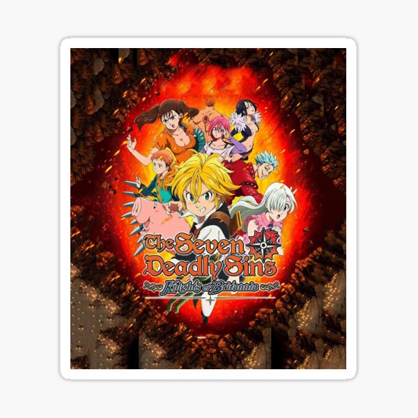 "the seven deadly sins" Sticker for Sale by Ogrimar | Redbubble