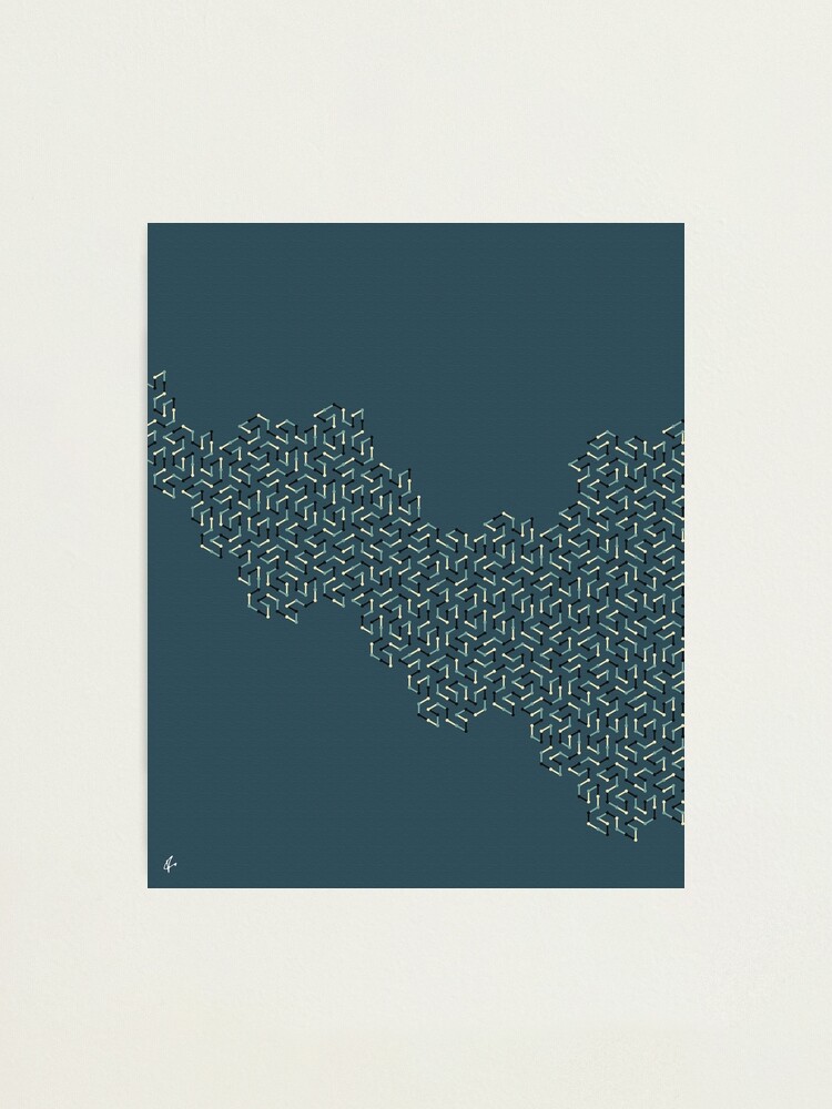 Lámina fotográfica « Representación visual del clásico Gosper Curve ...