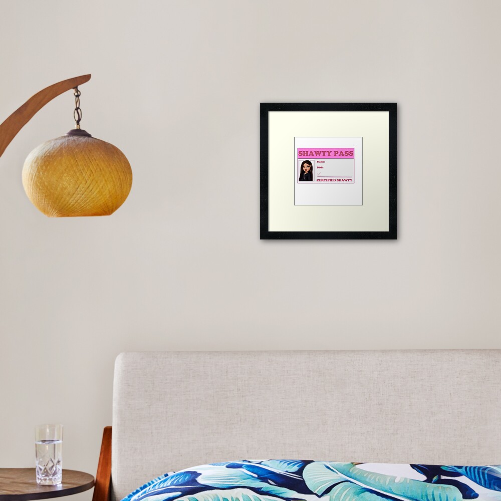 "Shawty Pass Template Jade Sticker" Sticker for Sale by XamXam00 ...