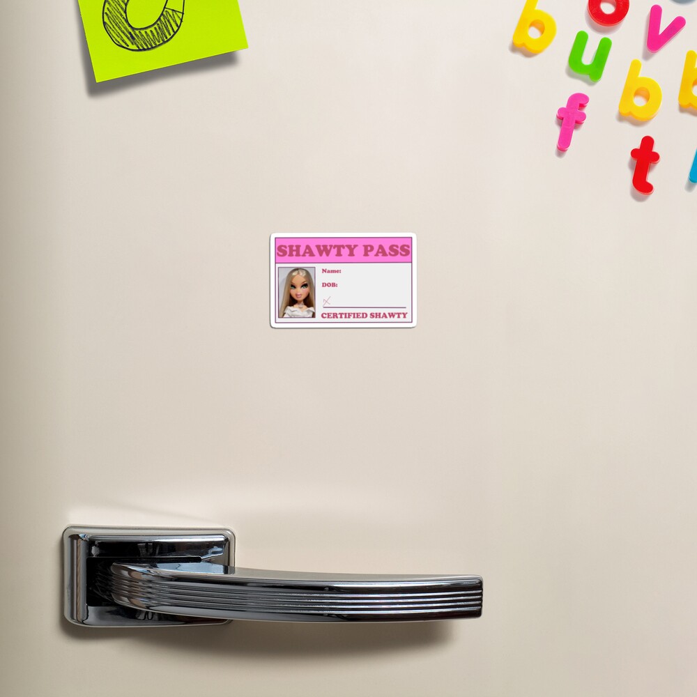 "Shawty Pass Template Chloe Sticker" Sticker for Sale by thicker than a ...