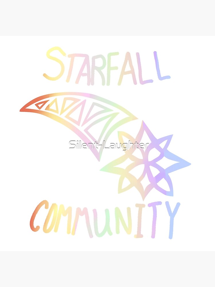 "Silent Laughter - Starfall Community Logo - Rainbow" Art Print for ...