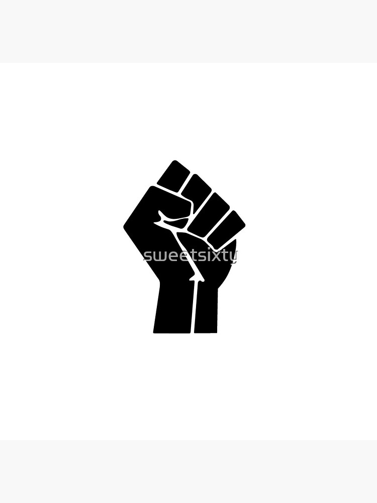 "Raised Fist Black Power Symbol" Pin for Sale by sweetsixty | Redbubble