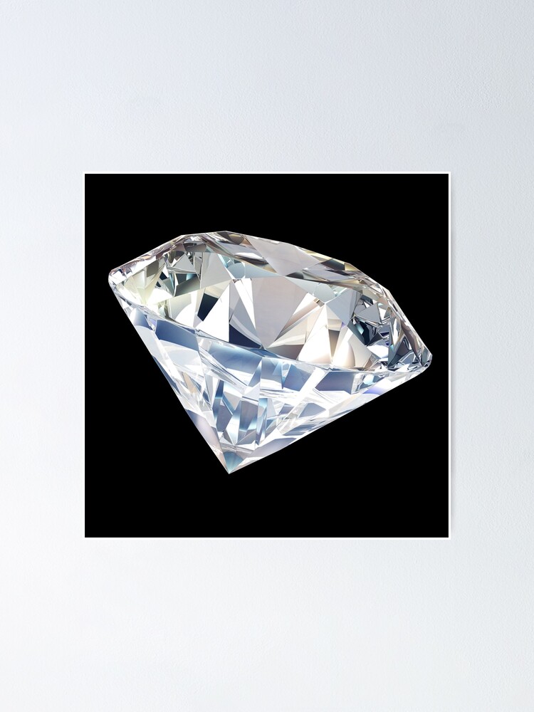 "Realistic Diamond" Poster by NomiBee | Redbubble