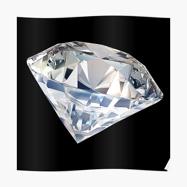 "Realistic Diamond" Poster by NomiBee | Redbubble