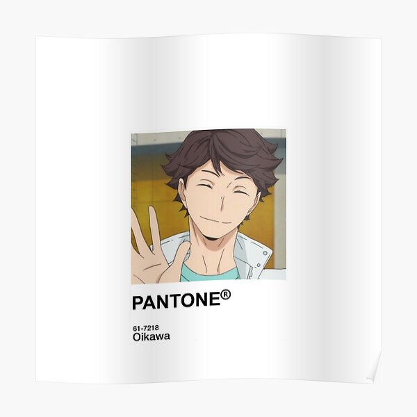 Póster «Pegatina Oikawa Pantone» de AnthonySlewh | Redbubble
