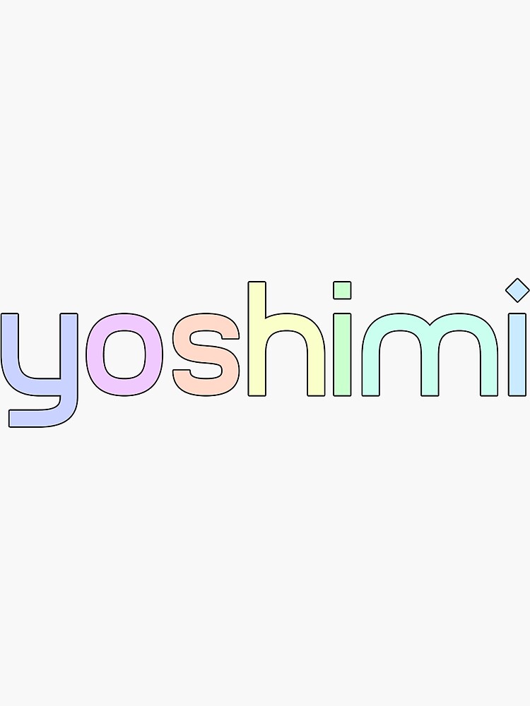 Pegatina «Logotipo de Yoshimi» de lukewood42 | Redbubble