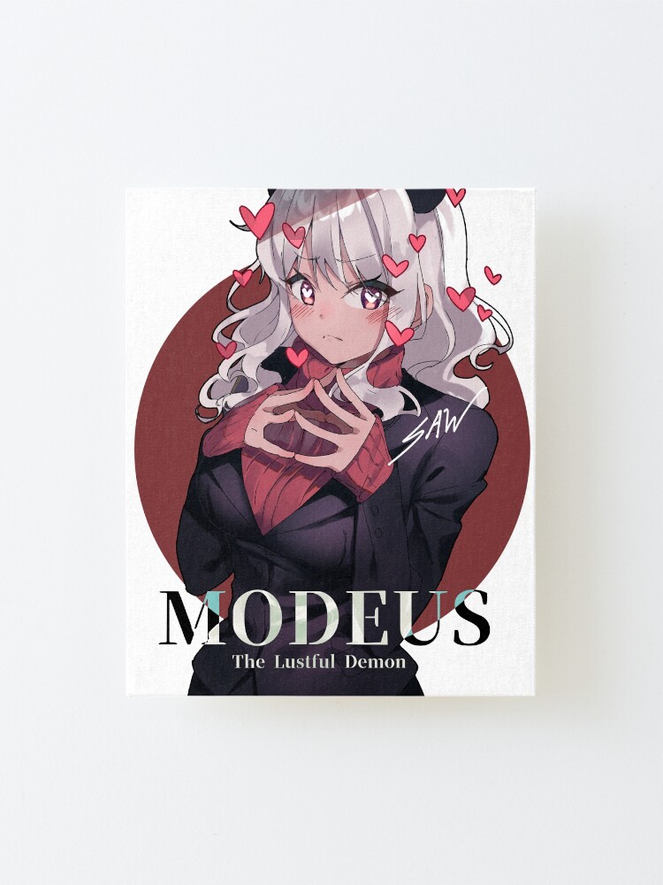 "Helltaker Modeus fanart anime Illustration" Mounted Print for Sale by ...