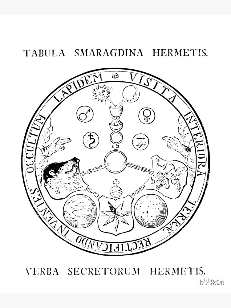 "Tabula Hermetica Hermetis Alchemy Emblem" Poster by h44k0n | Redbubble