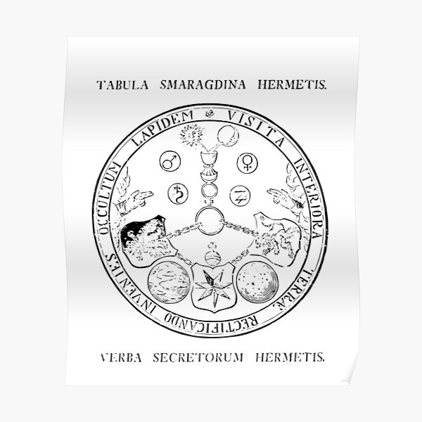 "Tabula Hermetica Hermetis Alchemy Emblem" Poster by h44k0n | Redbubble