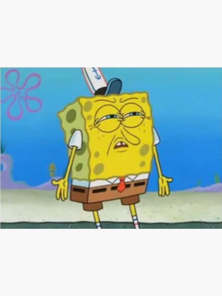 "Spongebob reaction " Sticker for Sale by thatbitch04 | Redbubble