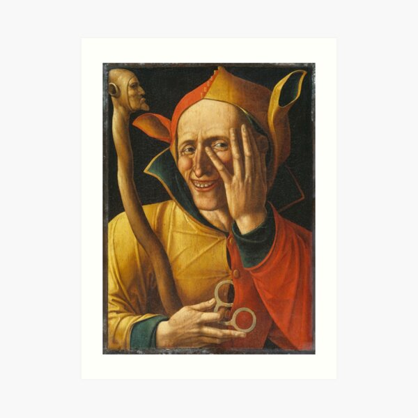 "Laughing Jester 16th Century Vintage Painting" Art Print for Sale by ...