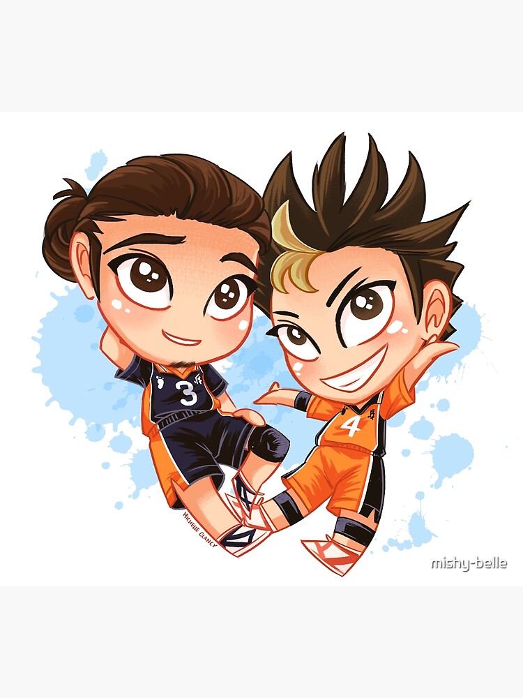 Lámina fotográfica «Chibi Time! Asahi y Nishinoya» de mishydraws ...