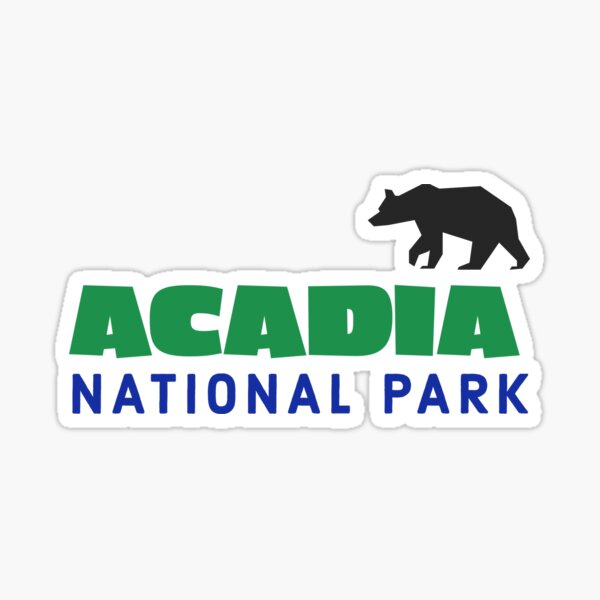 "Acadia National Park Mountain Bear Travel" Sticker by crickmonster ...