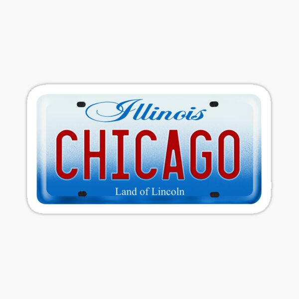 "Illinois License Plate" Sticker for Sale by isacaste | Redbubble