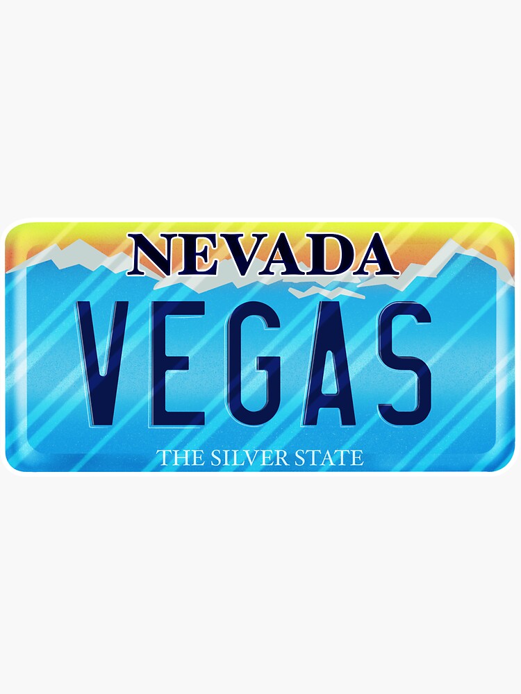 "Nevada License Plate" Sticker for Sale by isacaste | Redbubble