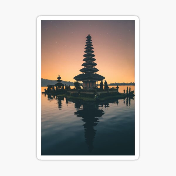 "Bali Water Temple" Sticker for Sale by madtoyman | Redbubble