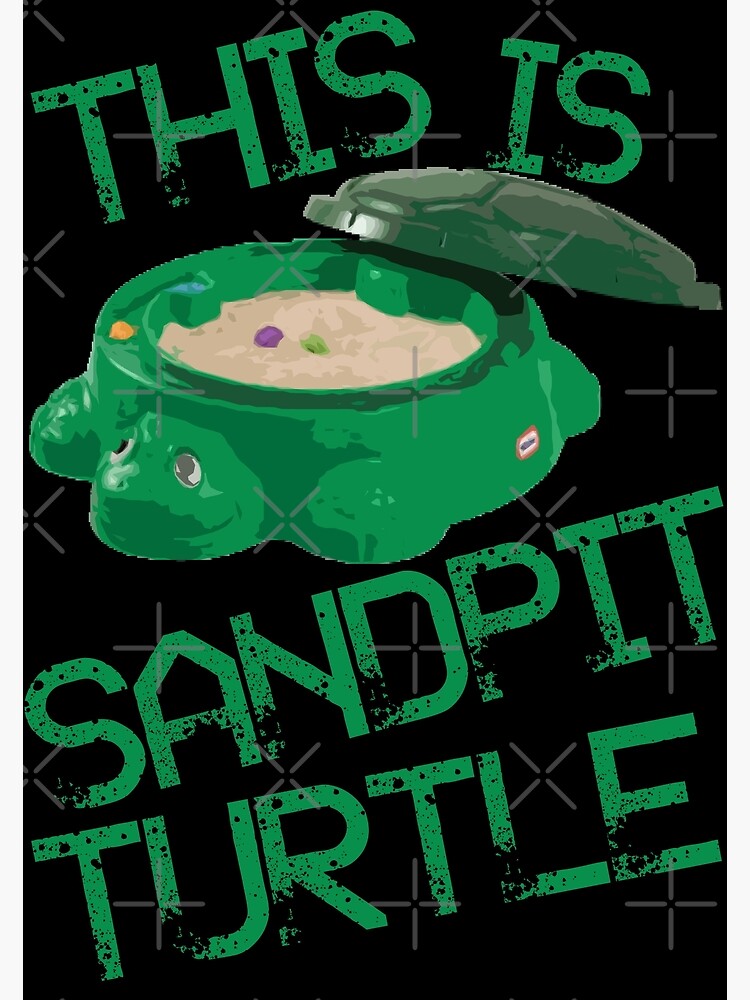 "This Is Sandpit Turtle (Lyrics)" Poster by fkndka | Redbubble