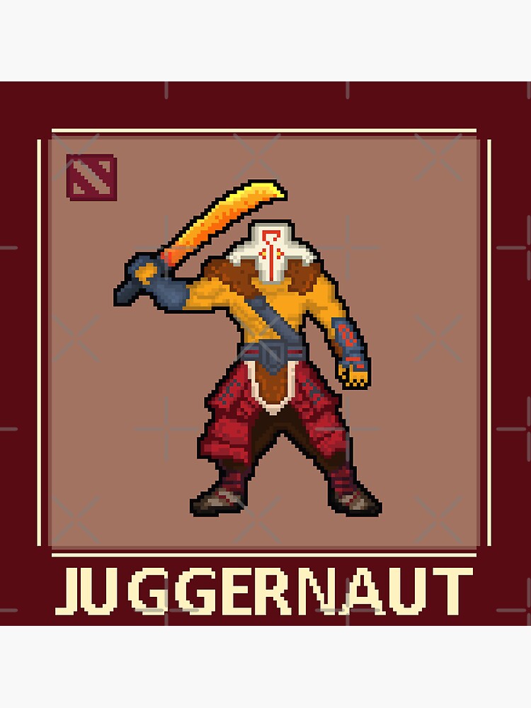 "Juggernaut Dota 2 Pixel" Sticker for Sale by Supremest | Redbubble