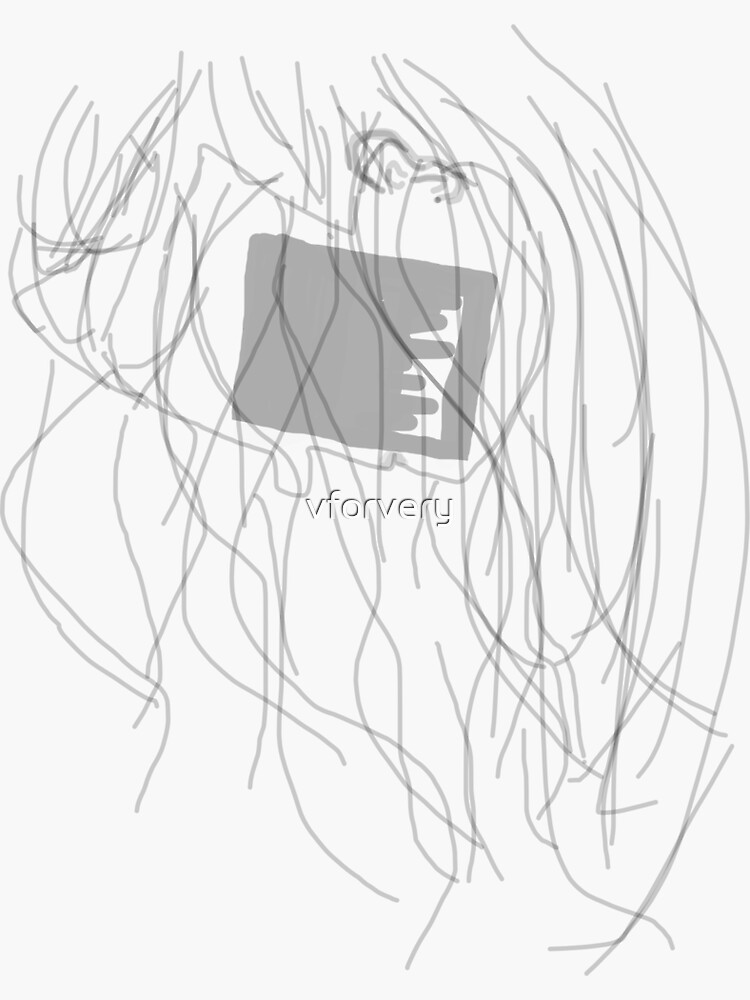 "Faceless" Sticker by vforvery | Redbubble