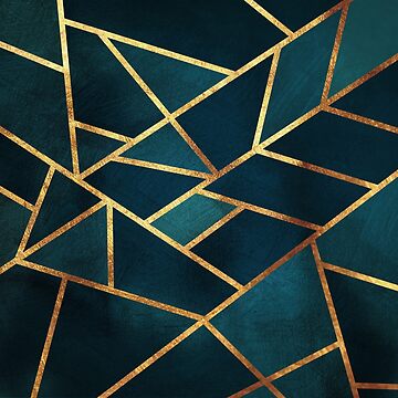 "Midnight Green Gold Stone Geometric" Bath Mat for Sale by themadesigns ...