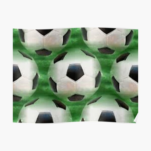 "Soccer Ball Collage" Poster by Steelpaulo | Redbubble