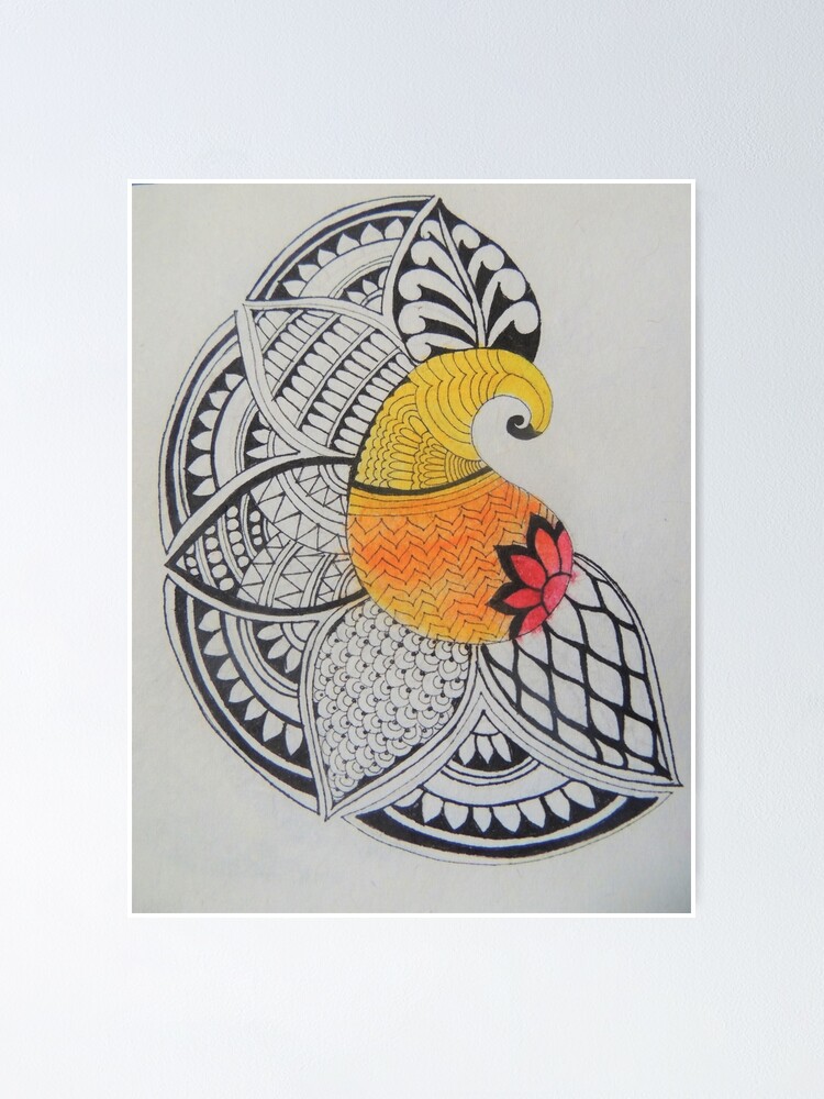 "Indian Pattern Ambi" Poster by NikhitaArorah | Redbubble