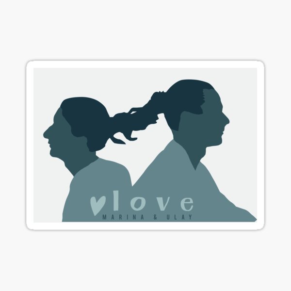 "Marina and Ulay (relation in Time)" Sticker by mayerarts | Redbubble