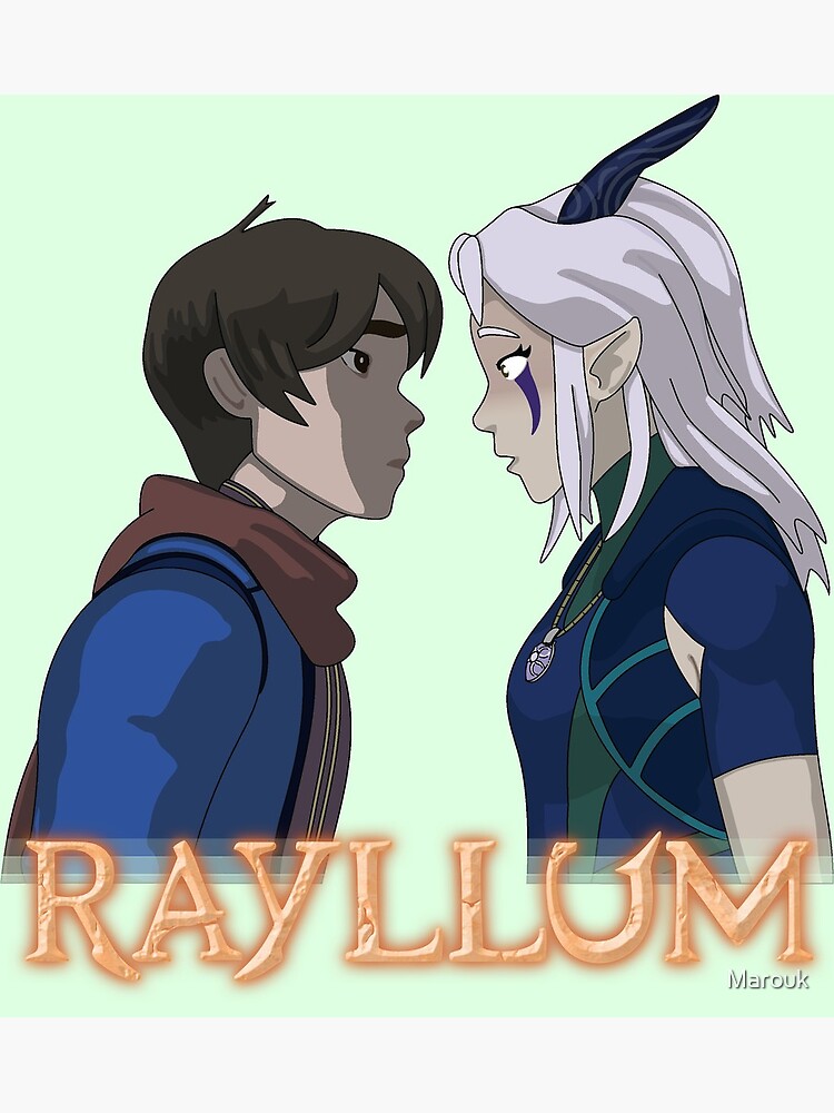 "Rayllum, Rayla and Callum, The Dragon Prince" Poster by Marouk | Redbubble