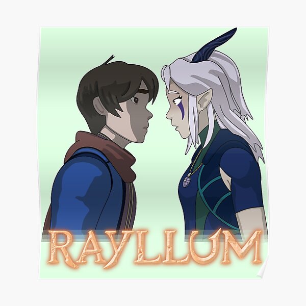 "Rayllum, Rayla and Callum, The Dragon Prince" Poster by Marouk | Redbubble