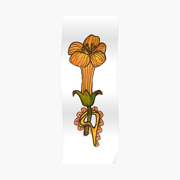 "Et Flower" Poster for Sale by fruitybooty | Redbubble