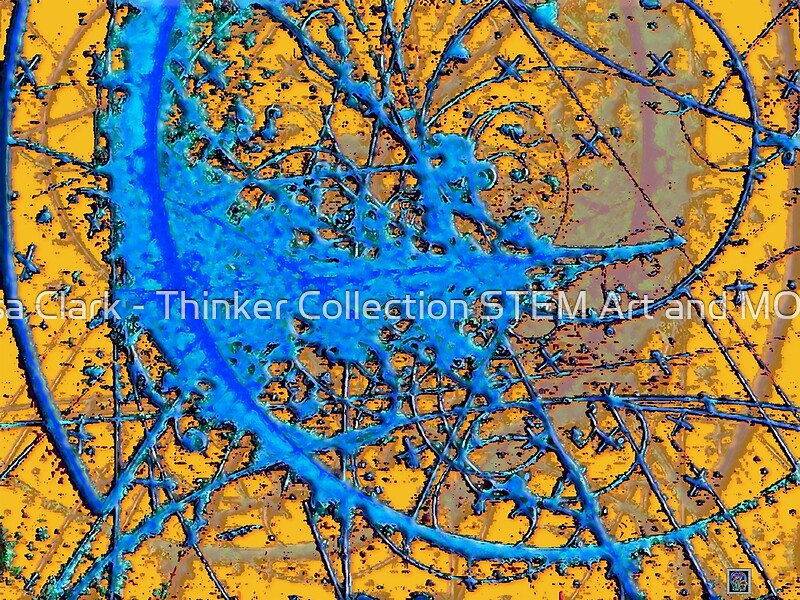 ""Subatomic Particle Collision Tracks"©" by Lisa Clark - Thinker ...