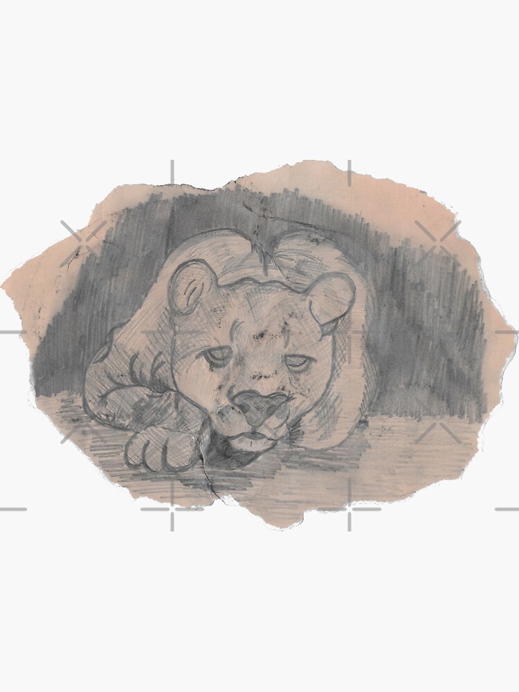 "Puma Drawing" Sticker by DaNd1 | Redbubble
